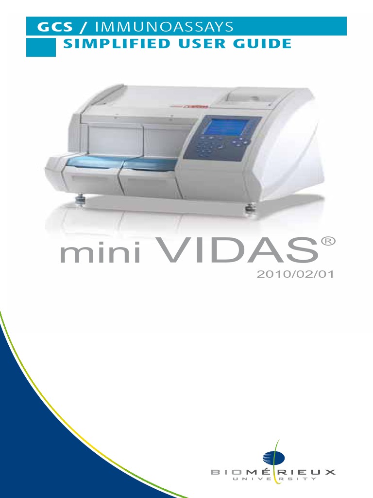 Mini VIDAS User Guide GB-final PDF | PDF | Computer Keyboard | Computing