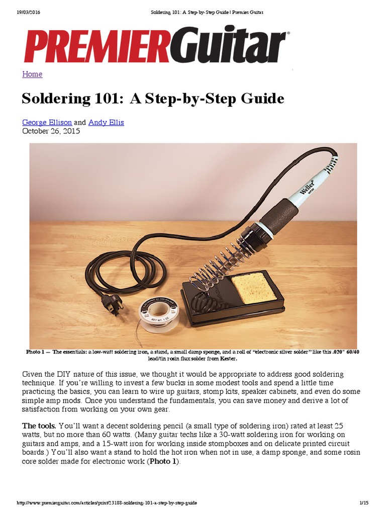 Soldering 101 | PDF | Soldering | Solder