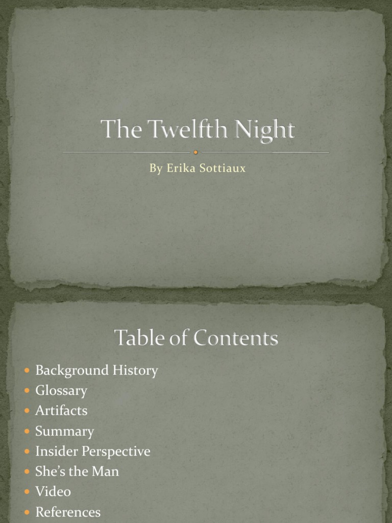 The Twelfth Night | PDF | Shakespearean Comedies | Twelfth Night