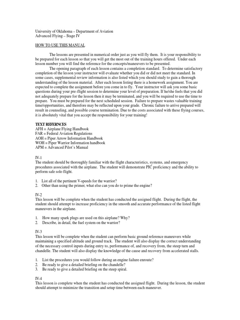 Advanced | PDF | Stall (Fluid Mechanics) | Aviation