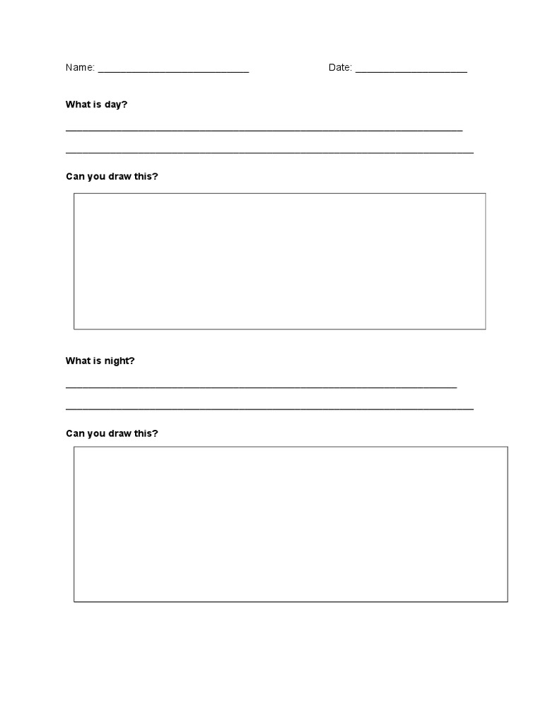 Understanding Day and Night Concepts | PDF