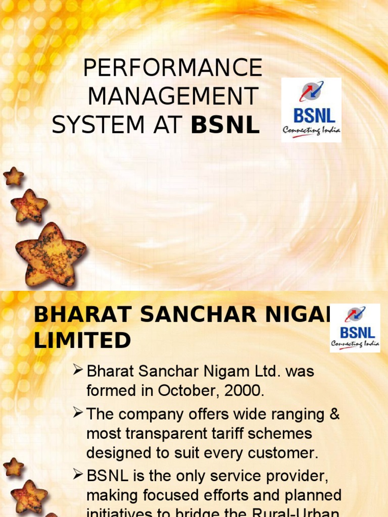 BSNL Performance Management System Overview | PDF