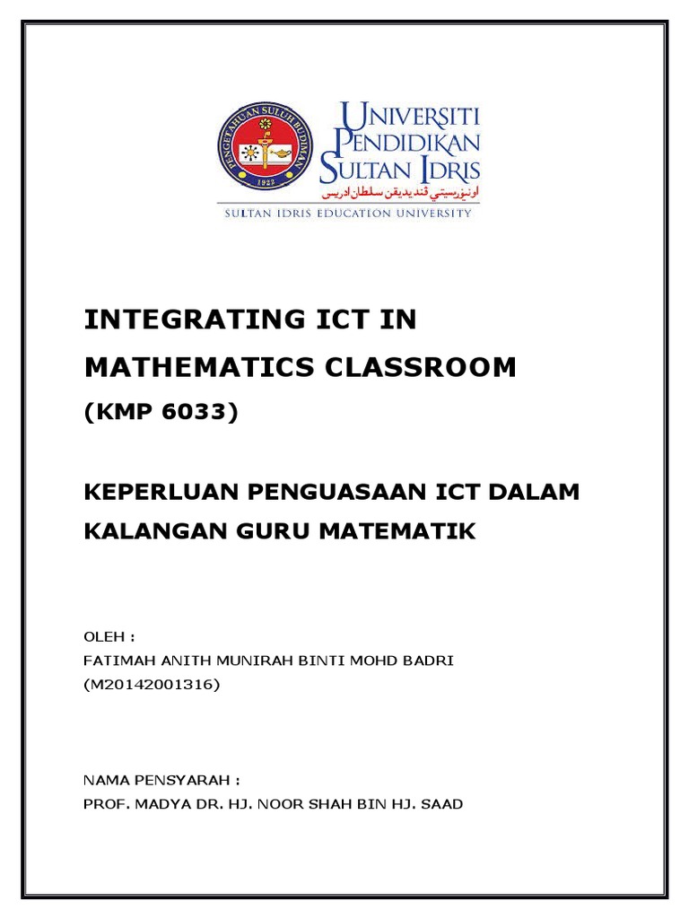 Keperluan ICT Dalam Kalangan Guru Matematik | PDF