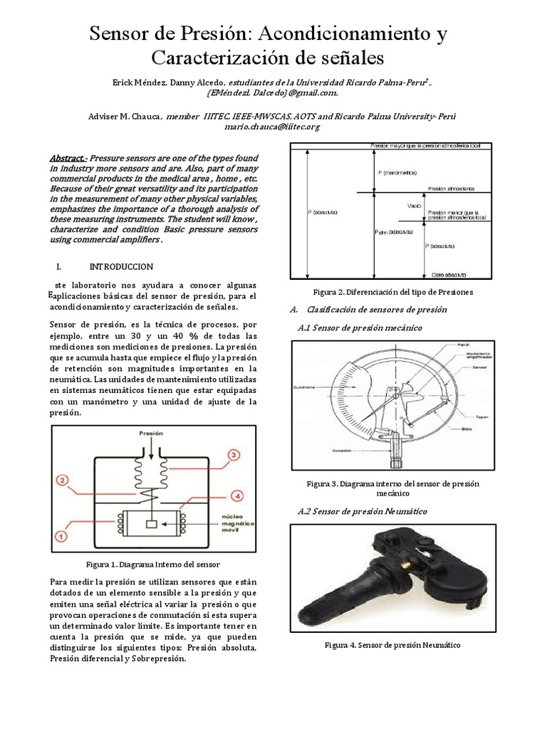 Paper Sensor de Presion | PDF | Sensor | Observación