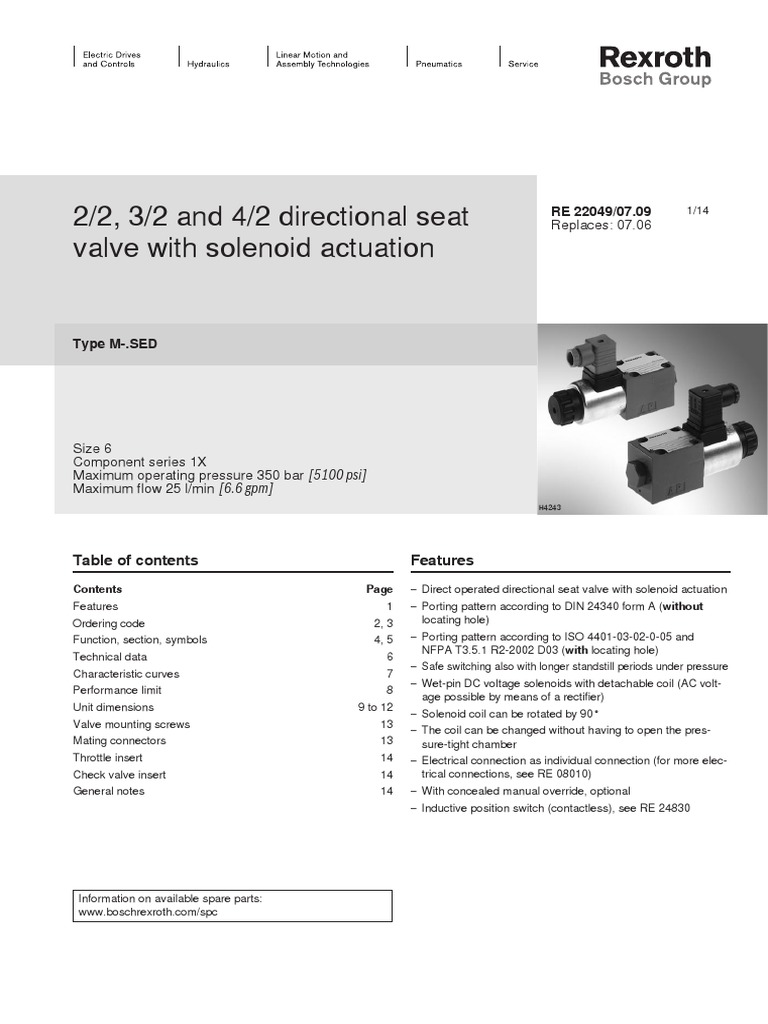 Re 22049 | PDF | Valve | Electrical Connector