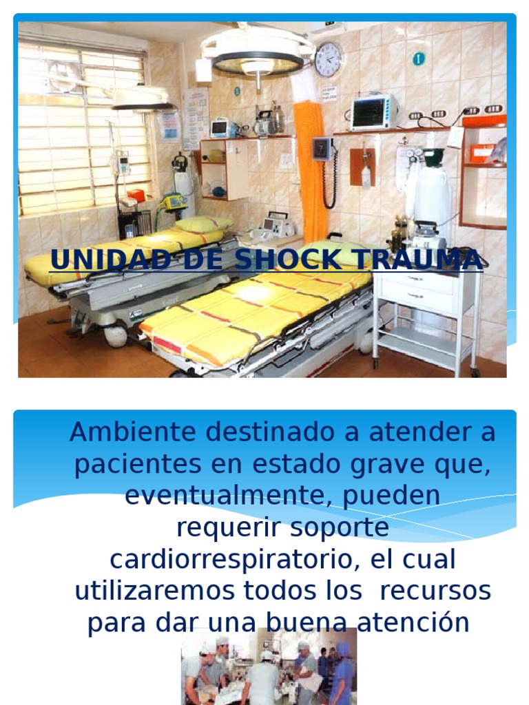 Shock Trauma Trabajo | Lesión | Enfermería