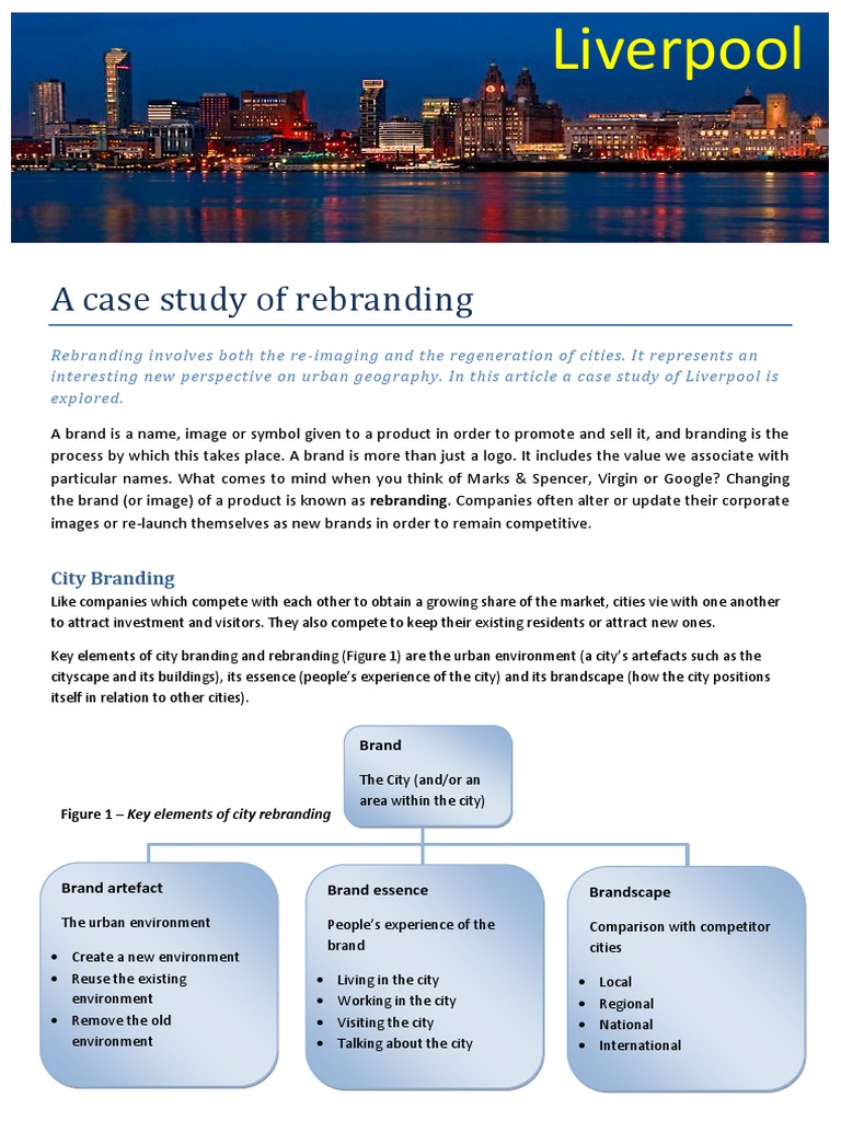 A Case Study of Rebranding - Liverpool | PDF | Liverpool | Economies