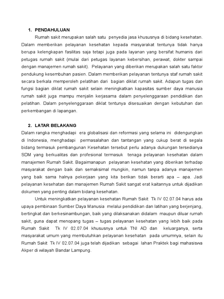 Program Kerja Diklat | PDF