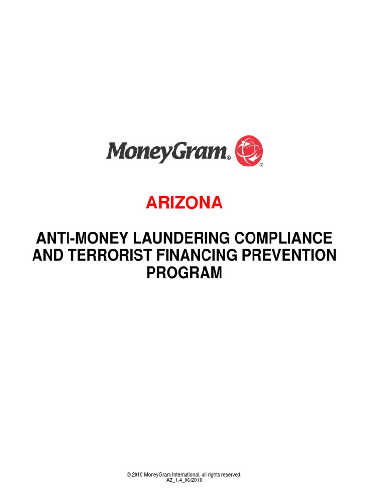 Aml Az Compliance Template | PDF | Money Laundering | Identity Document