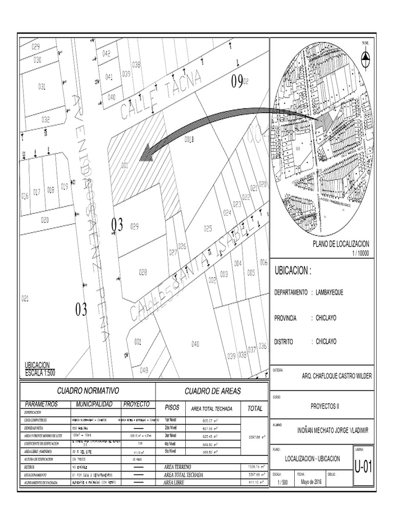 Plano de Ubicacion-A3 MODELO | PDF