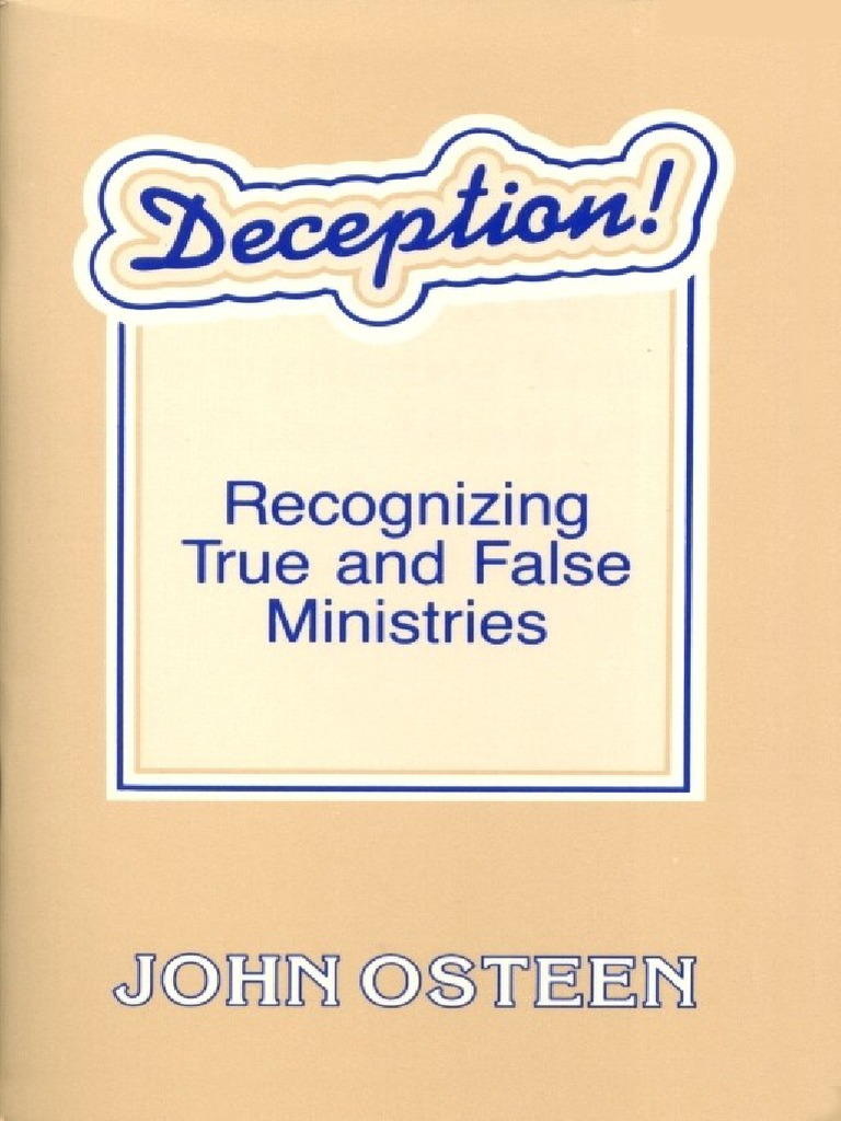 Deception - Recognizing True and False Ministries | PDF | Prophet | Miracle