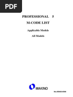 M Code List Mazak | PDF | Tools | Metalworking