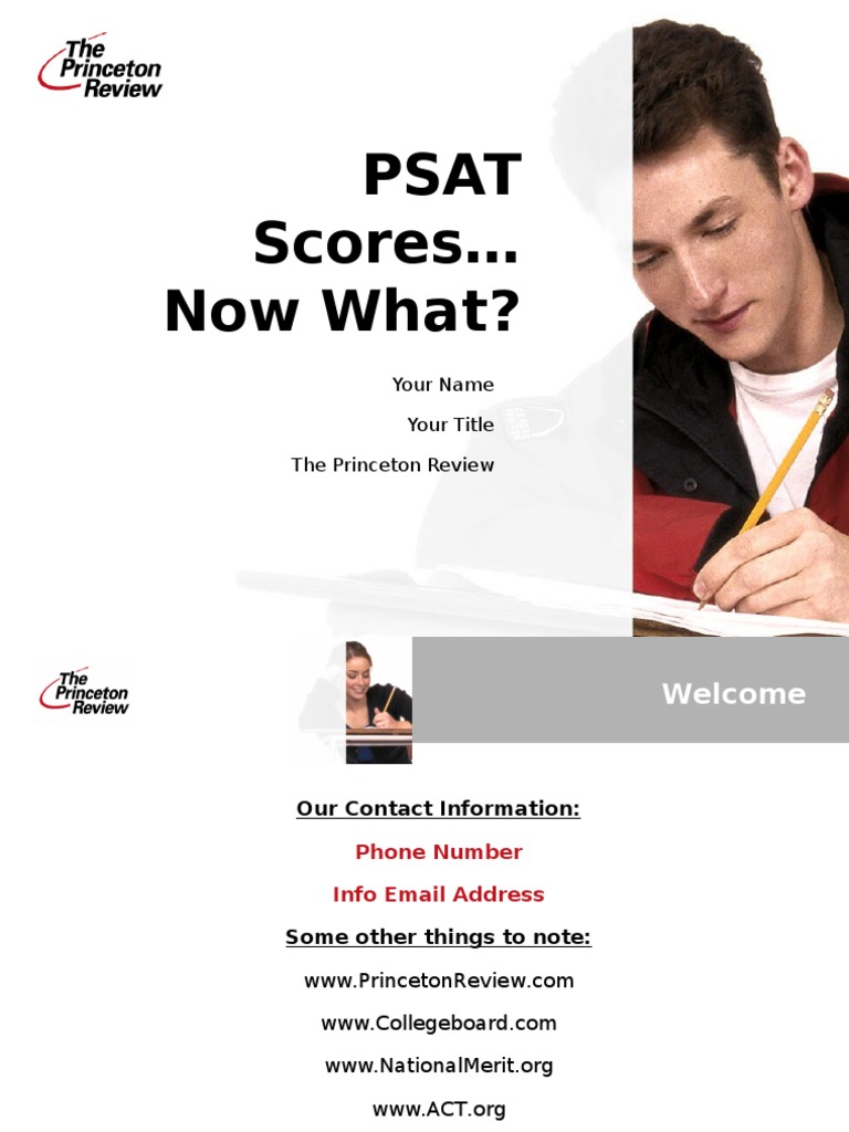 The Princeton Review PSAT Now What | PDF | Sat | Act (Test)