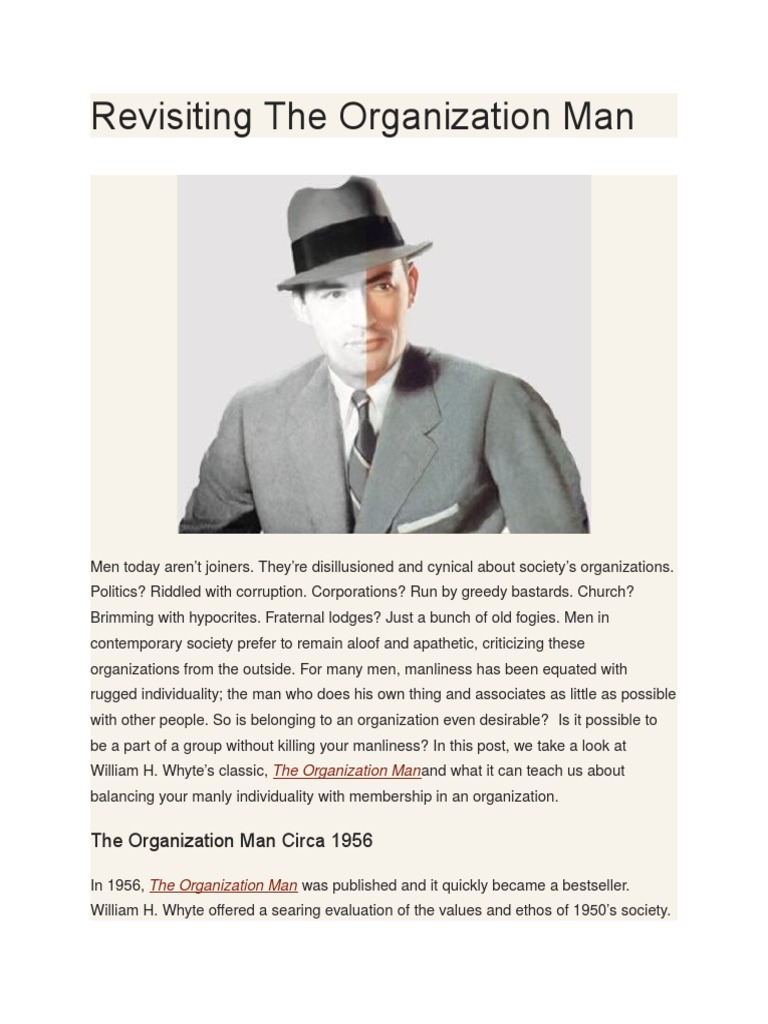 The Organization Man | PDF | Conformity | Individualism