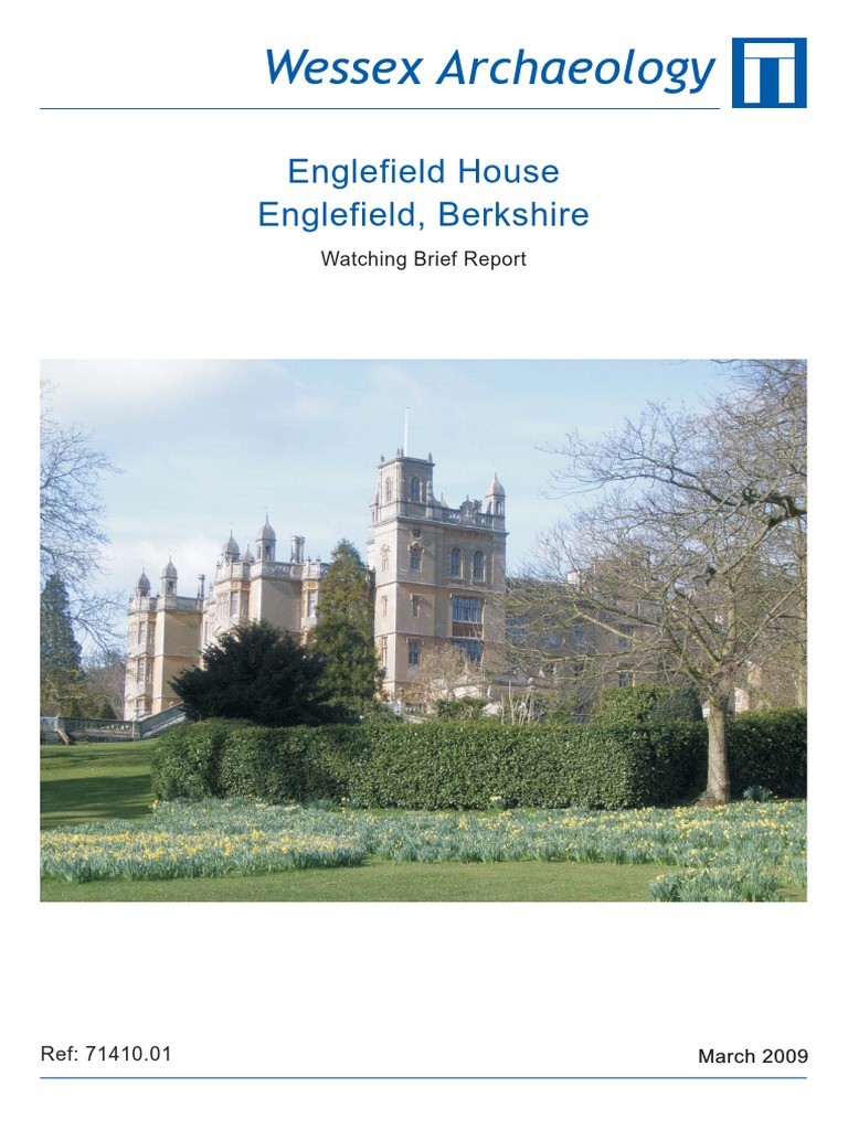 Englefield House, Englefield, Berkshire | PDF | Excavation (Archaeology ...