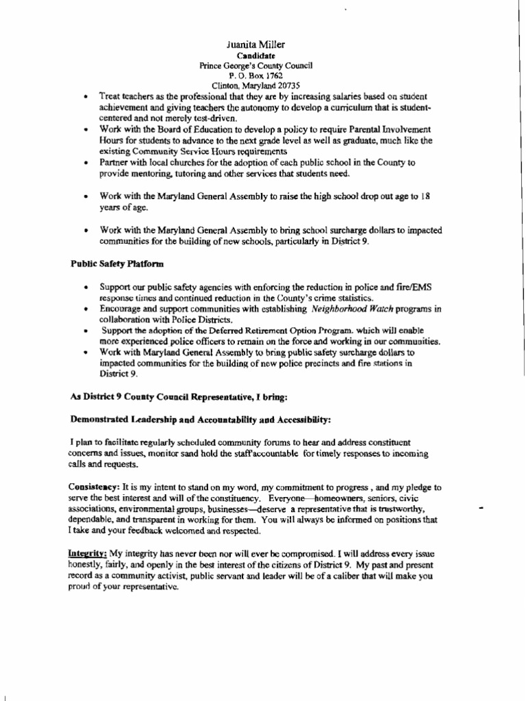 Miller Platform | PDF