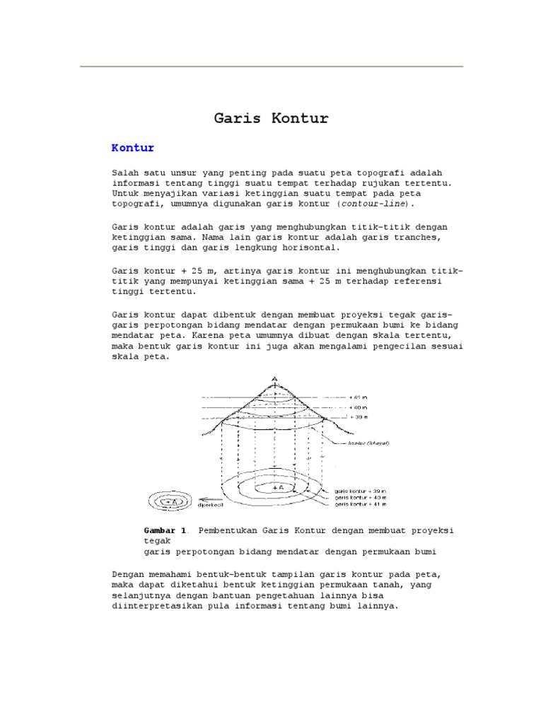 Garis Kontur | PDF | Metode & Bahan Ajar