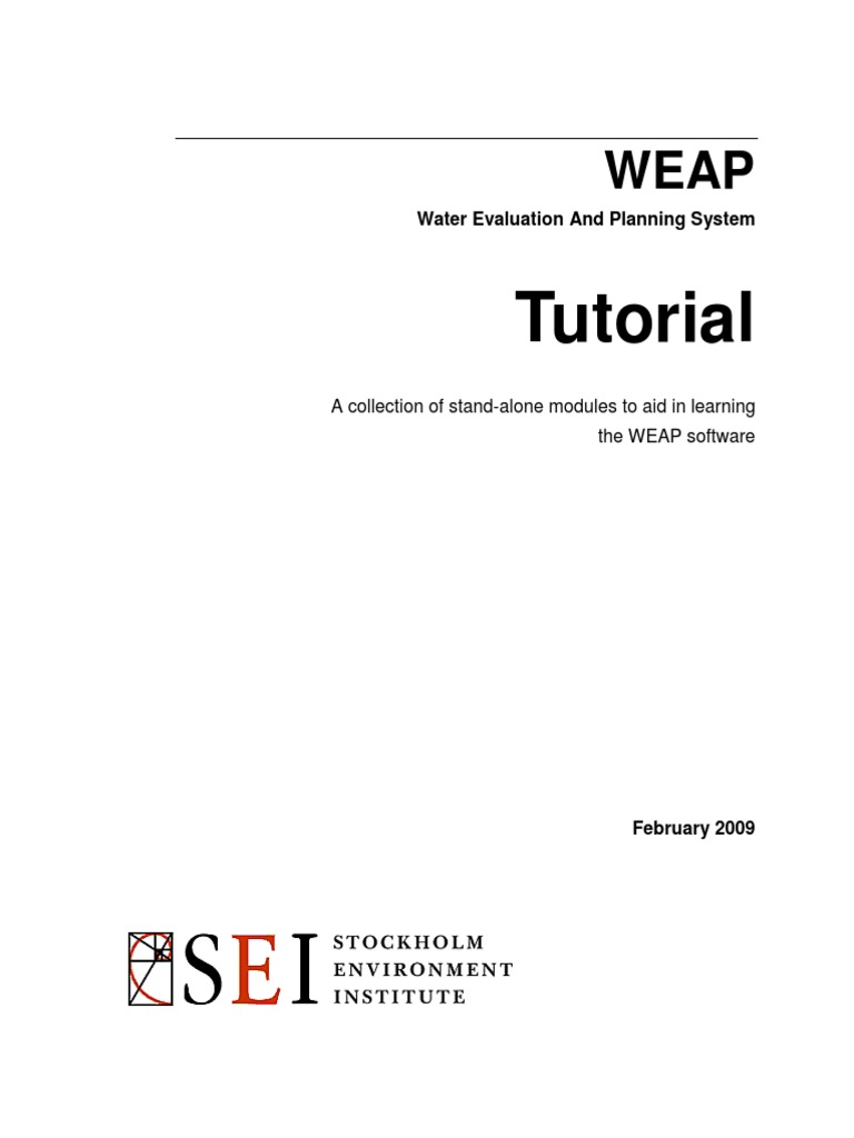 WEAP Tutorial Spanish | PDF | Ventana (informática) | Microsoft Excel