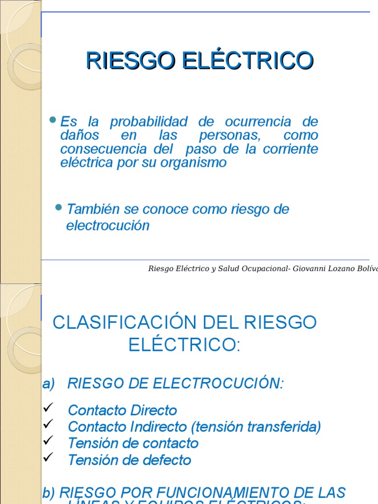 Material Complementario Riesgo Electrico 1 1 Pps Pdf Descarga