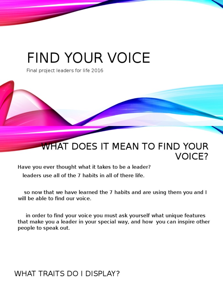 Discovering Your Leadership Voice | PDF