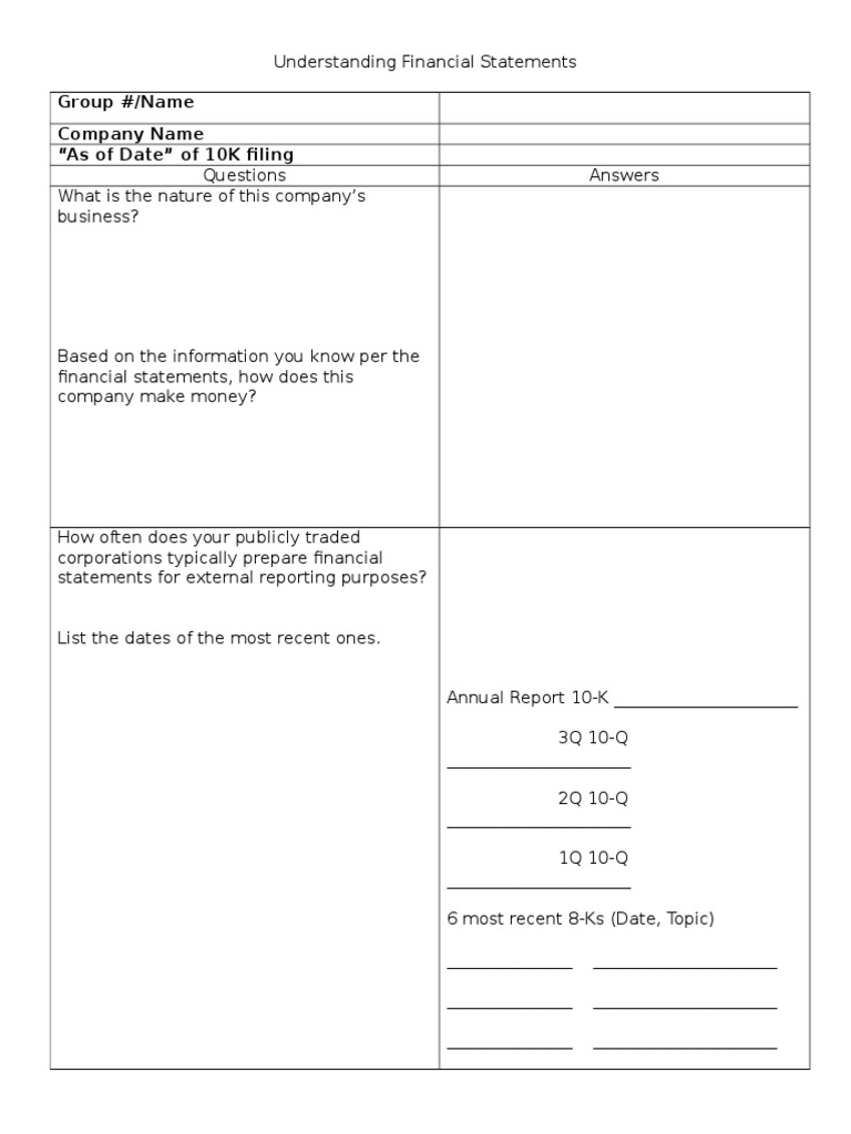 10-K Filing Insights and Analysis | PDF | Business | Finance & Money ...