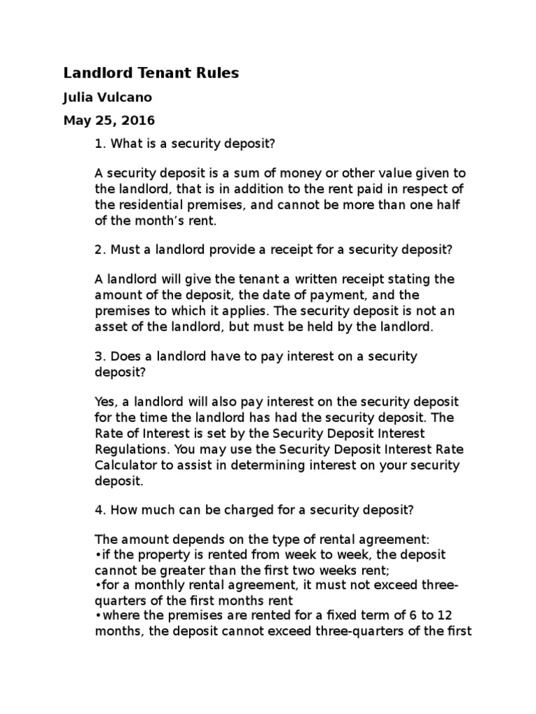 Landlord Tenant Rules | Download Free PDF | Leasehold Estate | Landlord