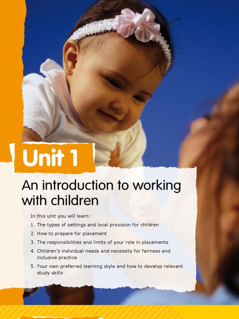 CACHE - L2 - StudentBook - Unit1 Childcare and Education | PDF | Nanny ...
