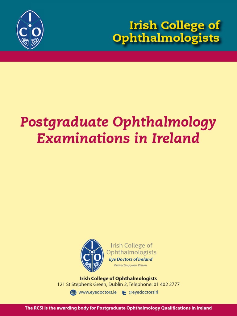Postgraduate Ophthalmology Exams in Ireland | PDF | Ophthalmology ...