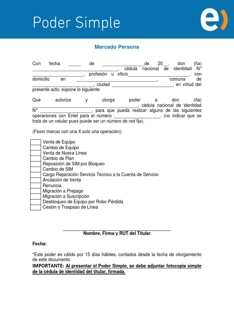 Poder Simple Persona Entel | PDF | Business | Science