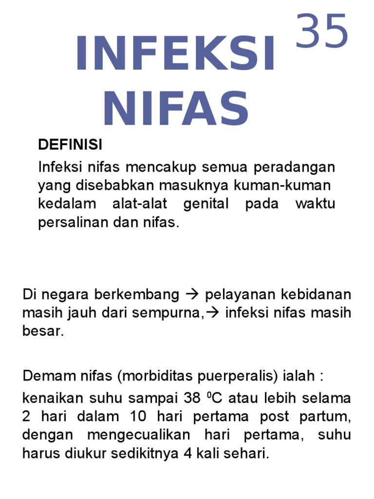 Infeksi Nifas: Penyebab, Gejala, dan Pencegahan | PDF | Kesehatan ...
