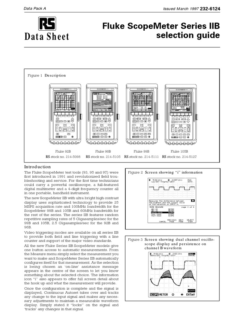 Fluke 99B | Download Free PDF | Electric Current | Insulator (Electricity)