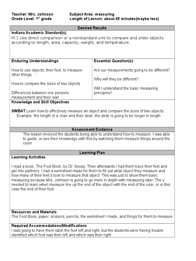 March Lesson Plan | PDF | Lesson Plan | Teaching
