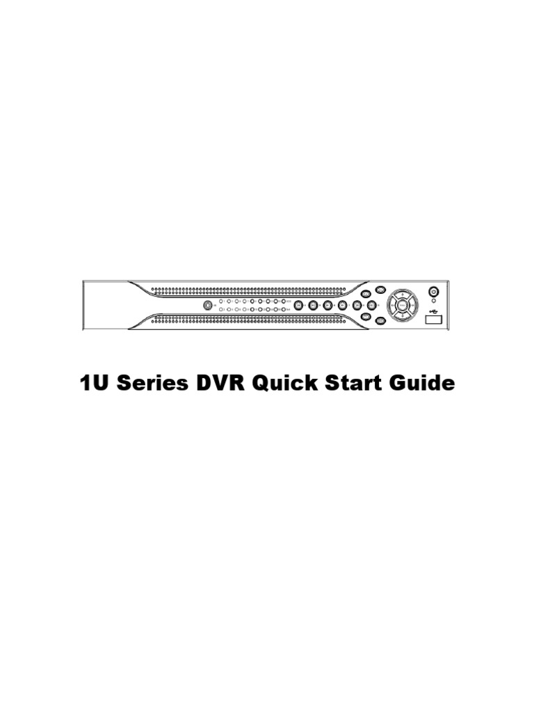 1U Series Quick Start Guide | PDF | Port (Computer Networking ...