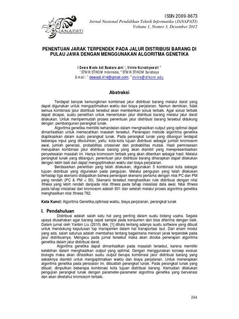 Jurnal Genetika ISSN | PDF