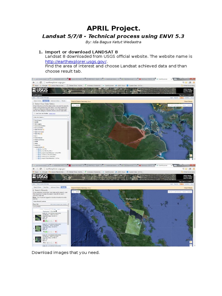 APRIL Project - Landsat Technical Process | PDF | Image Resolution ...