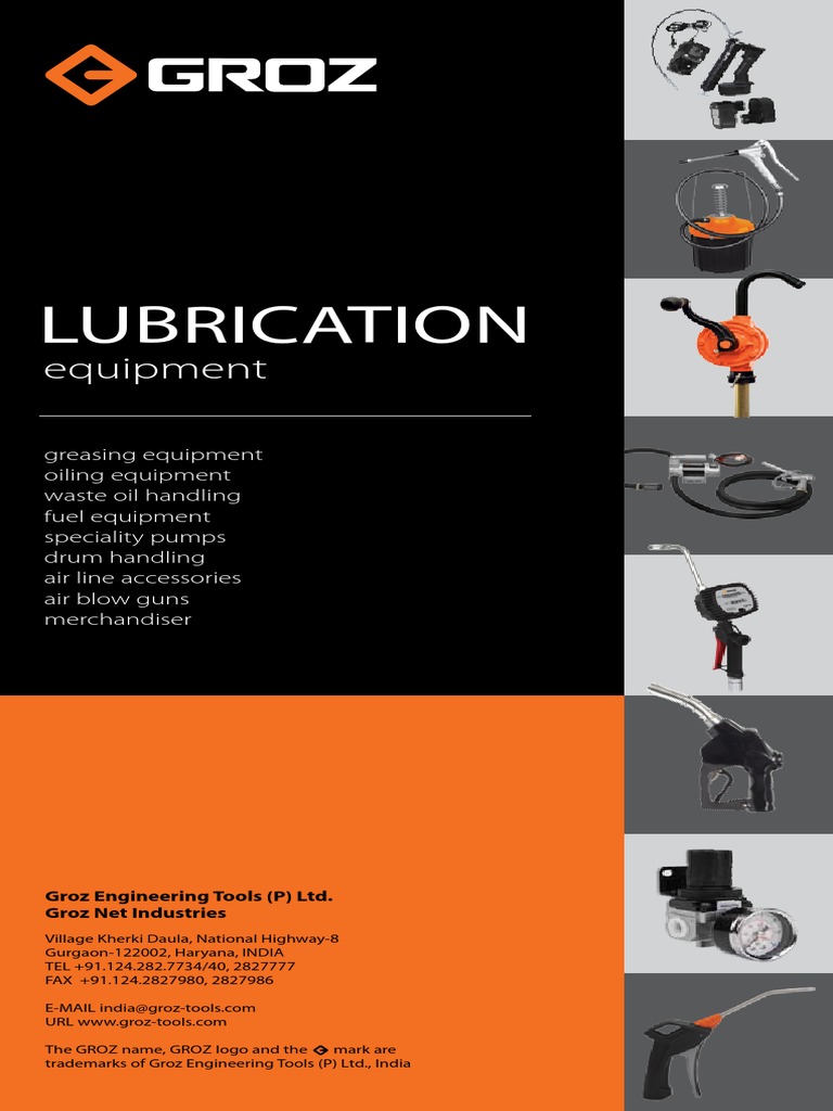 Groz - Lube Price List 2014 April | PDF | Pump | Liquids