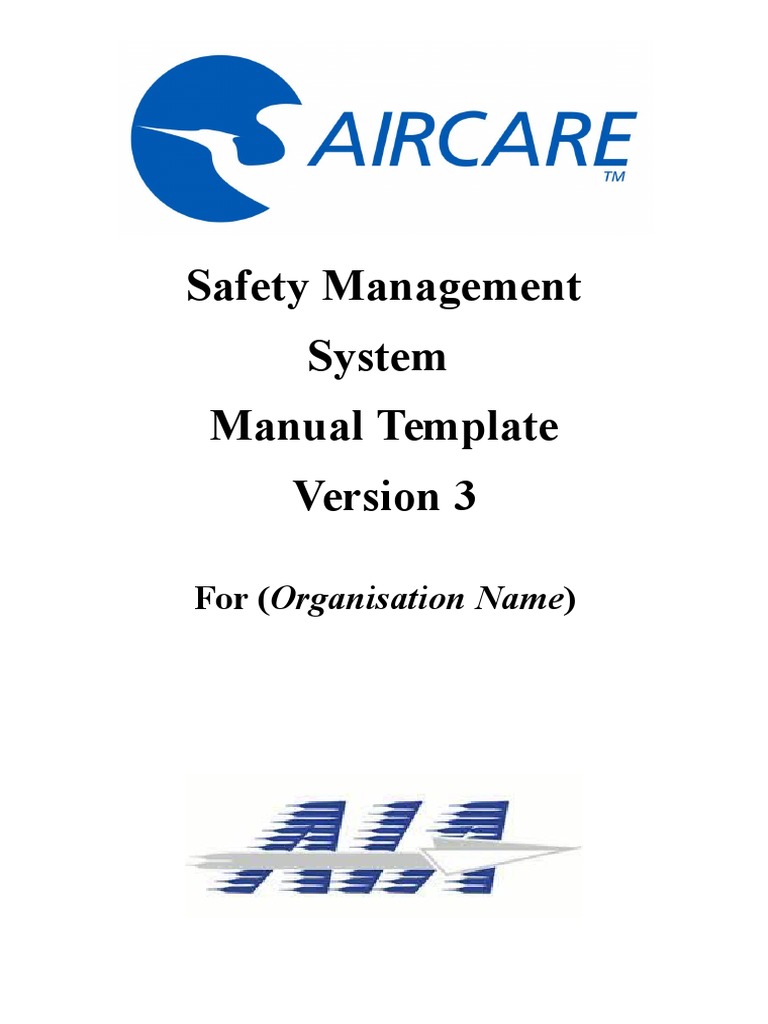 SMS Manual Template | PDF | Safety | Risk Management
