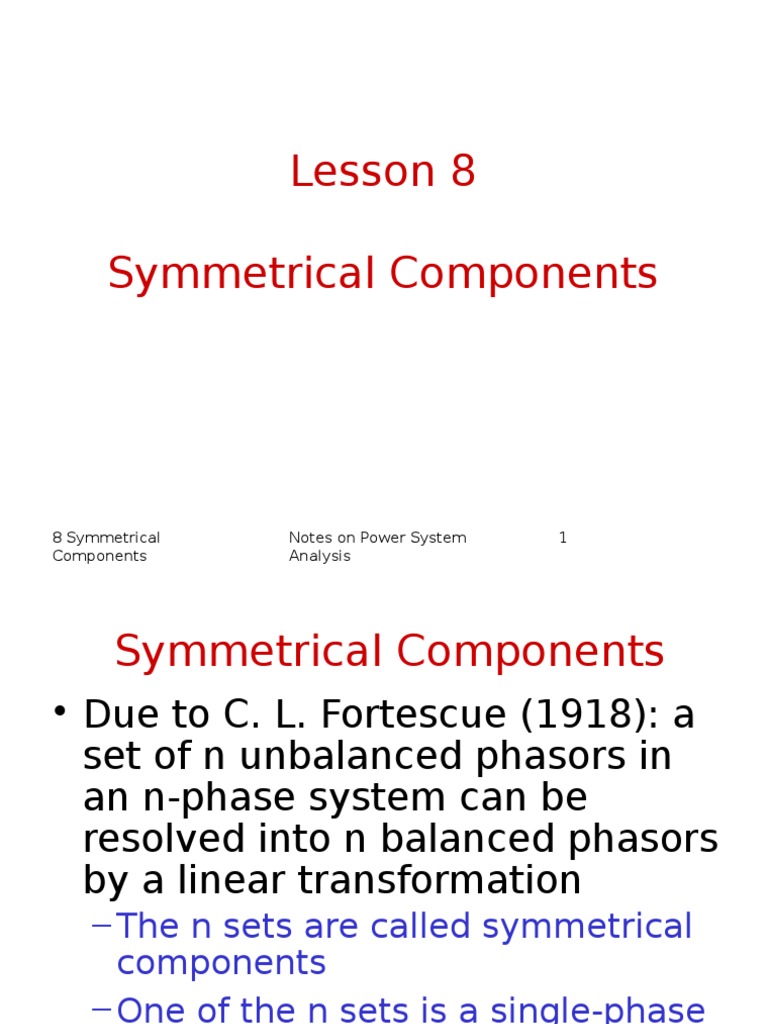 Symmetrical Components in Power Systems | PDF | Ac Power | Electronics