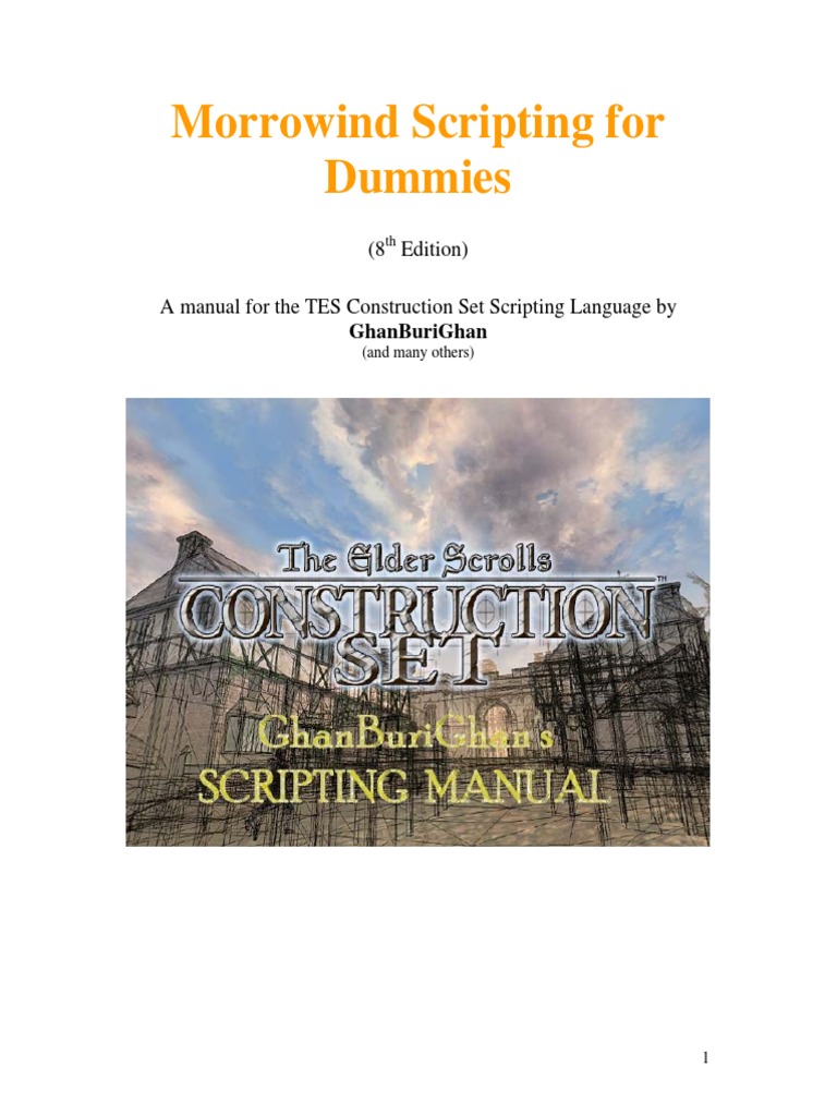 Morrowind Scripting For Dummies 8 | PDF | Scripting Language | Variable (Computer Science)