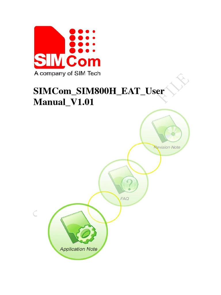 Simcom Sim800h Eat User Manual v1.01 | PDF | Compiler | Computer File