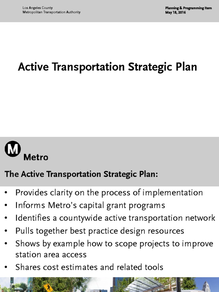 Active Transportation Strategic Plan Presentation | PDF