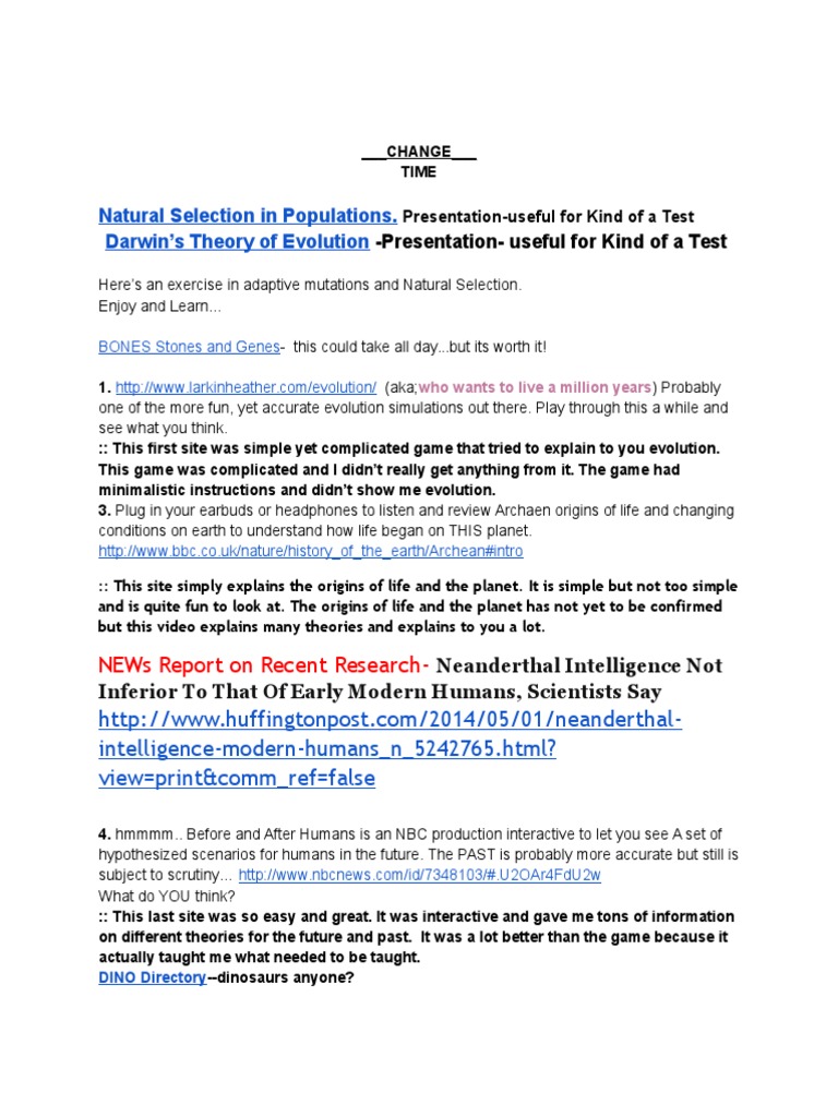 Evolution and Longevity Insights | PDF | Games & Activities | Young Adult