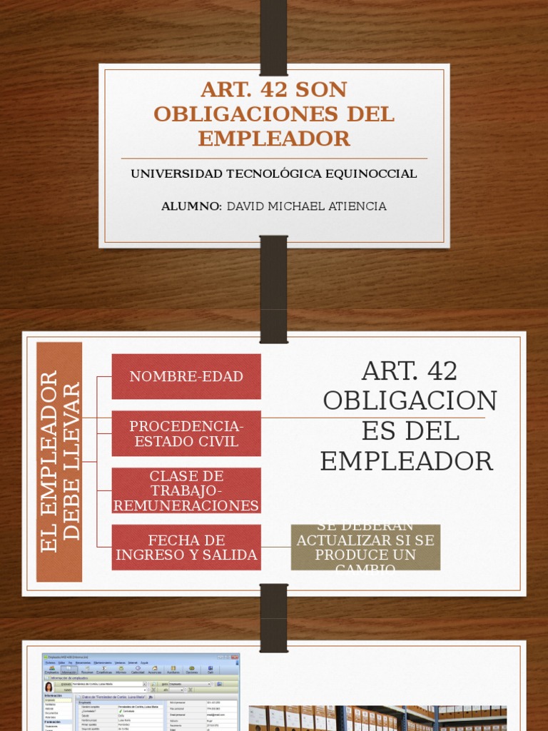 Art 42 Del Código de Trabajo Ecuador | PDF | Gobierno | Labor