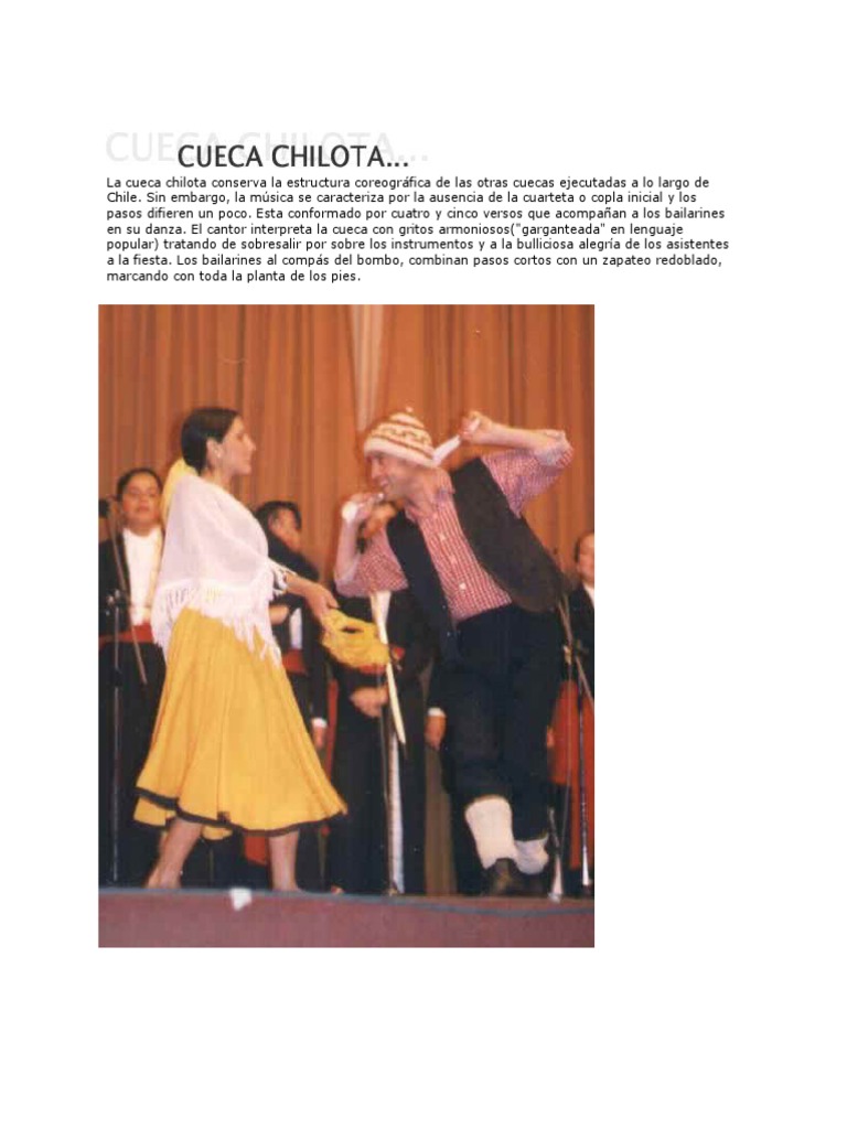 La Cueca Chilota Conserva La Estructura Coreográfica de Las Otras ...