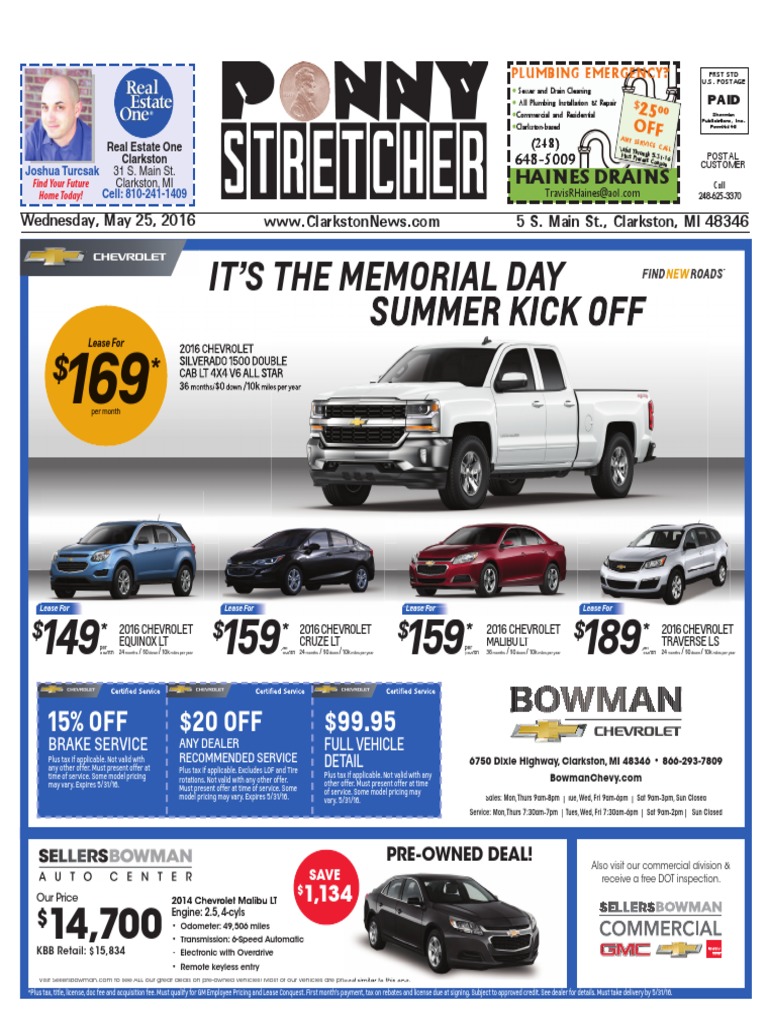 Penny Stretcher 05/25/2016 | PDF | Anti Lock Braking System | Chevrolet ...