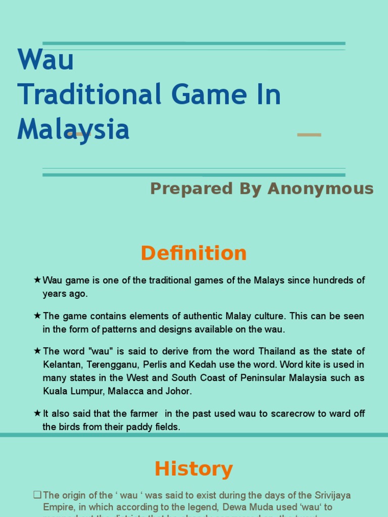 Traditional Malaysian Wau Game | PDF | Malaysia