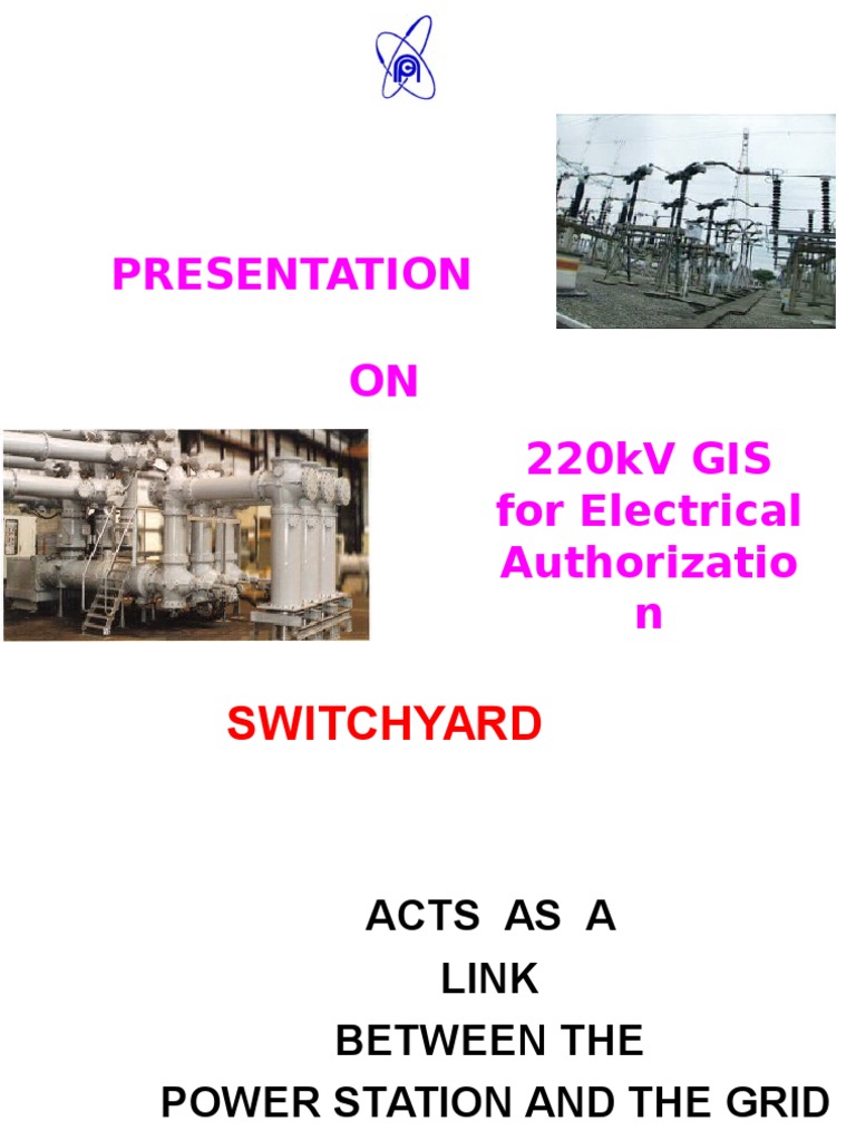 220KV GIS SYSTEM.ppt | Electrical Substation | Insulator (Electricity)