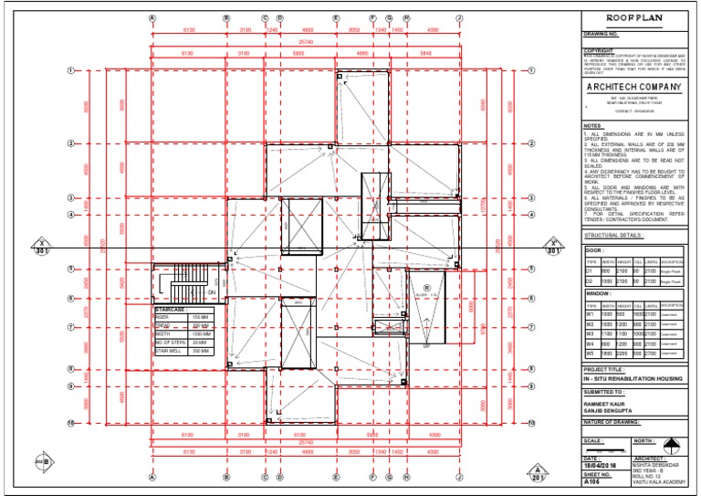 Architectural Roof Plan Details | PDF
