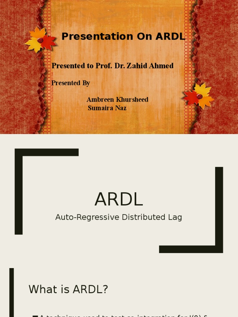 Analysis of Cointegration Between GDP and Debt Variables Using the Autoregressive Distributed ...