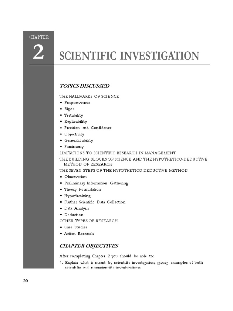 Hallmarks of Scientific Research | PDF | Scientific Method | Confidence ...
